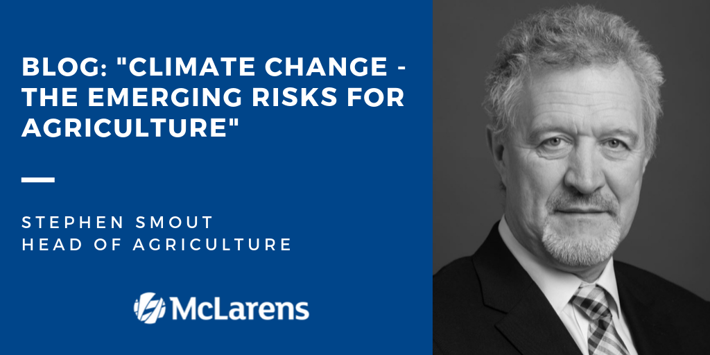 Stephen Smout discusses climate change in Insurance Post - McLarens